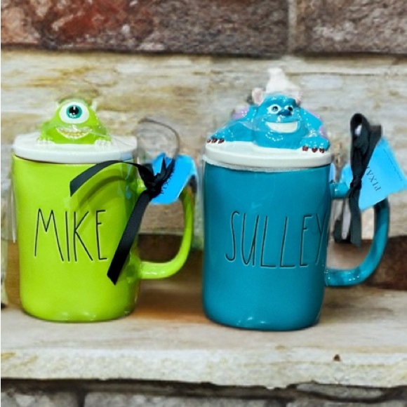 Rae Dunn | Dining | Rae Dunn X Disney X Pixar Mike And Sully Mugs ...